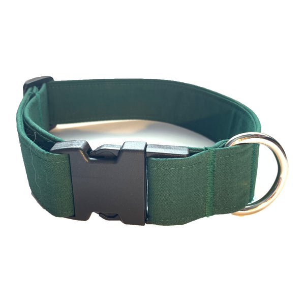Dark Green Dog Collar | Buckle Collars | N.G. Collars