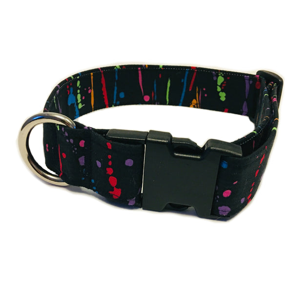 Paint Splatter Dog Collar | Buckle Collars | N.G. Collars